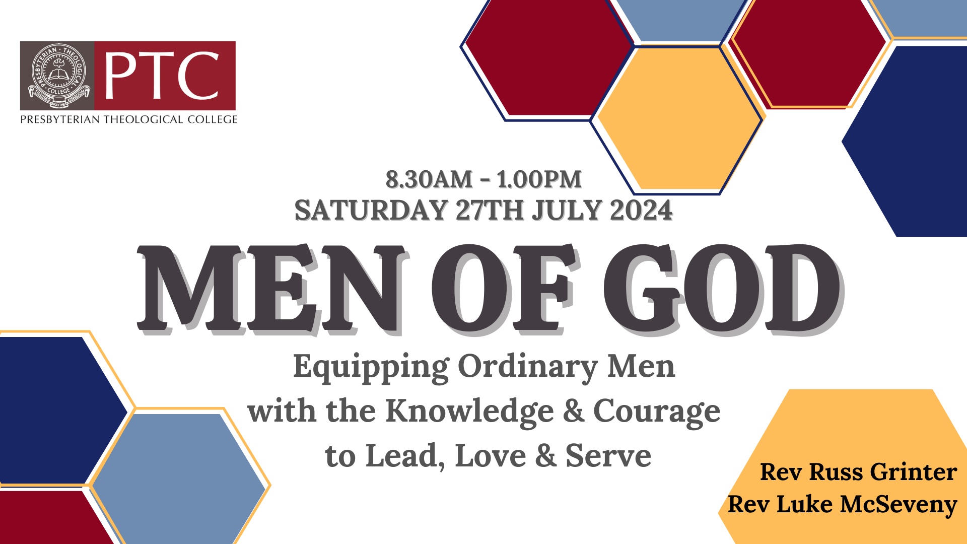 Men of God Conference 2024 - South Yarra Presbyterian Church